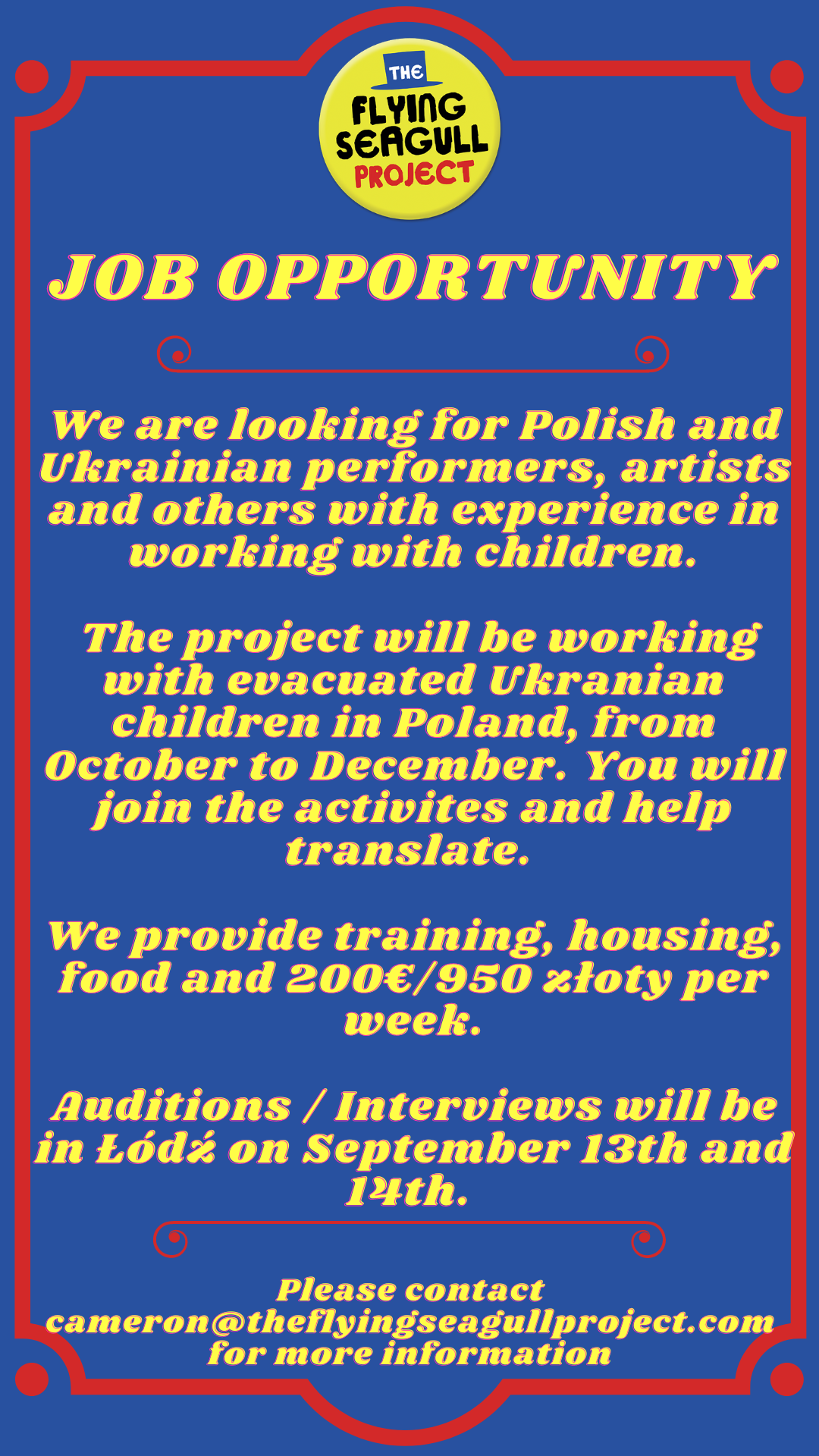 Dołącz do Flying Seagull Project! • Fundacja Happy Kids